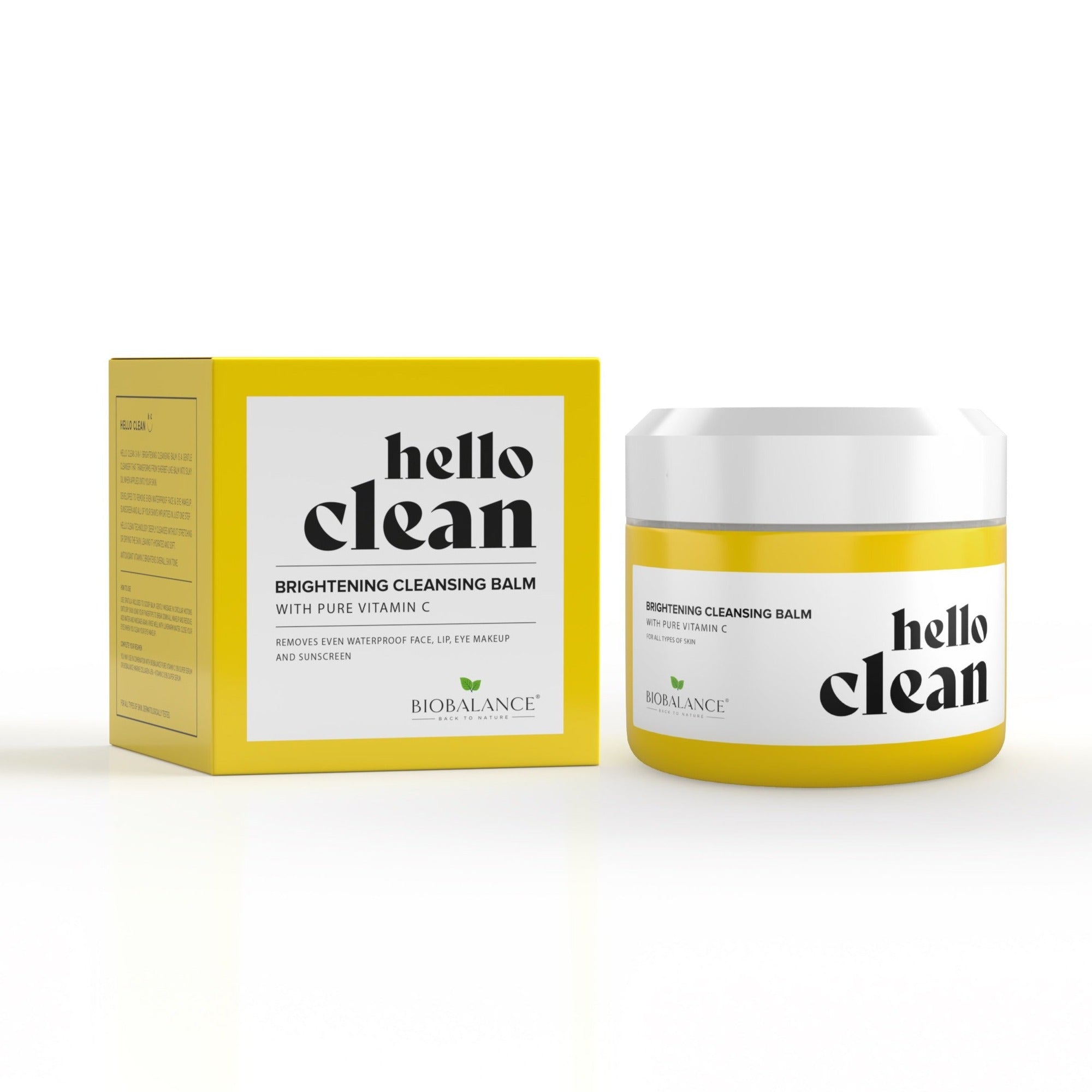 BioBalance Hello Clean Brightening Cleansing Balm with Pure Vitamin C ...