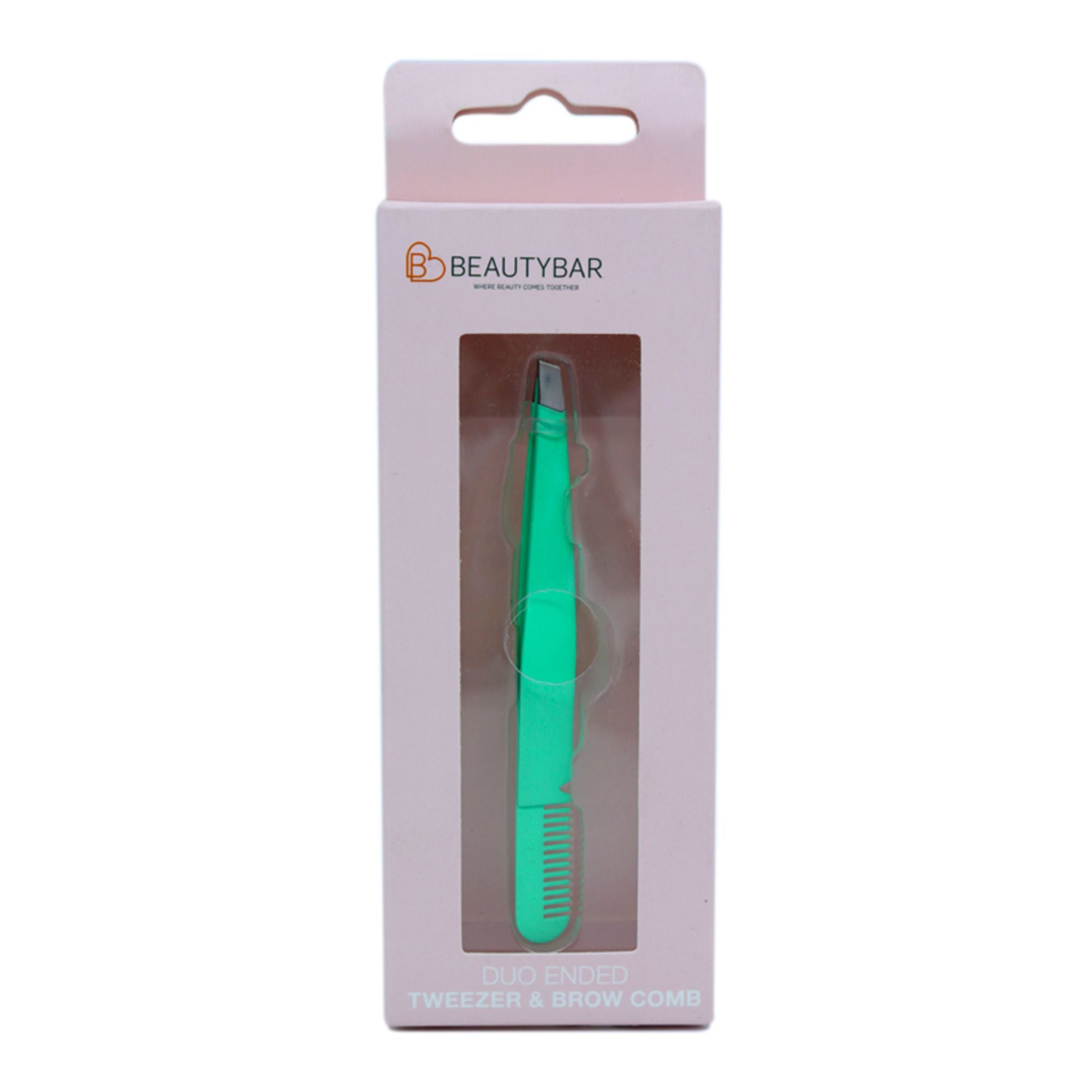 Green Tweezer with Browbrush – Beauty Bar